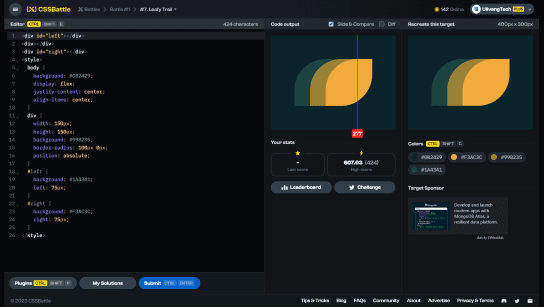 CSS Battle Solutions
